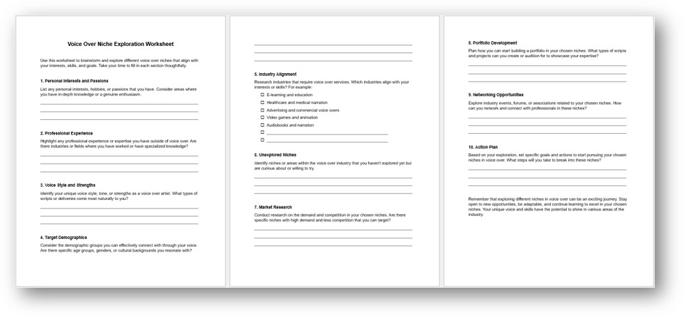 voice-over-niche-exploration-worksheet