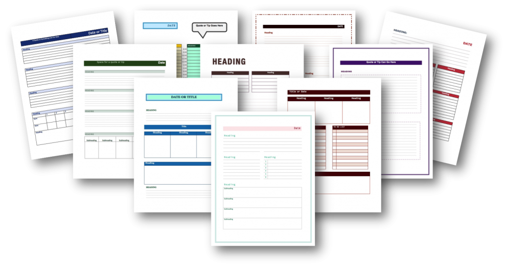 Creating Planners PLR