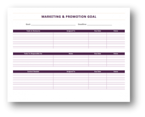 Marketing & Promotion Planning