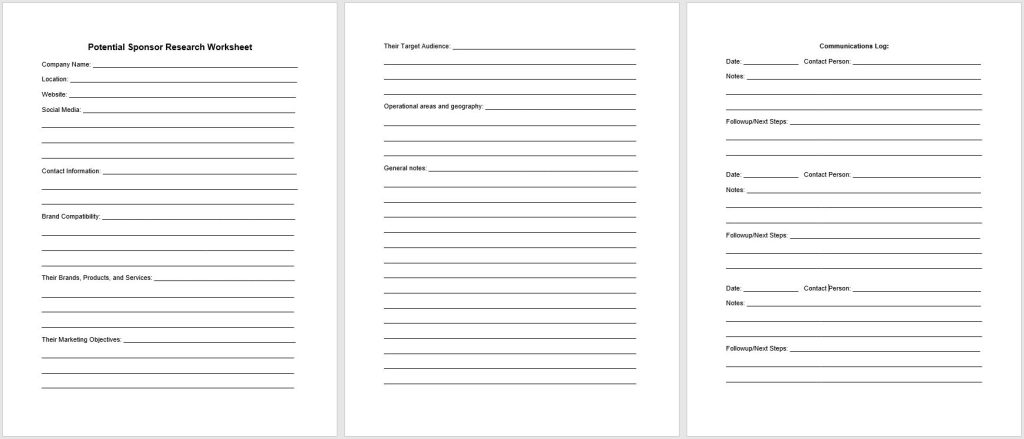 Sponsorship Cold Email Template