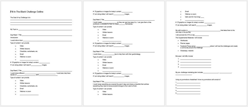 Online Challenges Templates PLR - DFYTemplates.com